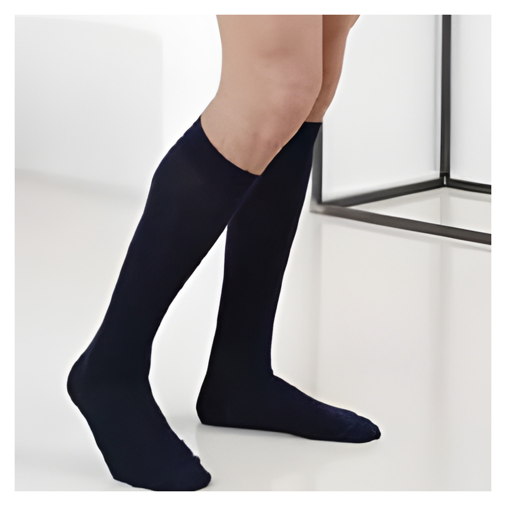 Unisex Cotton Knee High Compression Socks 20–30 mmHg | Healthcare Solutions
