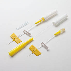 Saf-T-Intima Straight Yellow Infusion Set 24 G x 0.75"